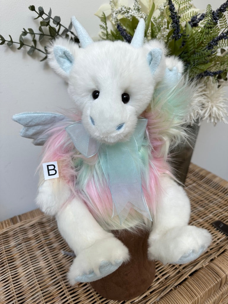 Kenna Dragon Charlie Bears 2024 Collection Blue Multi Coloured Plush ...