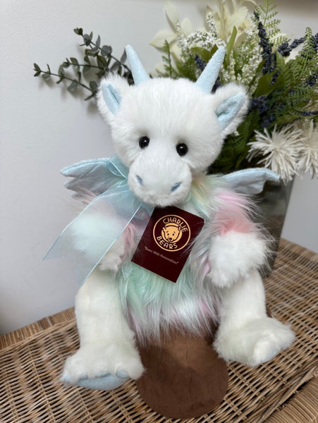 Kenna Dragon Charlie Bears Plush Collection Blue Multi Coloured Plush ...