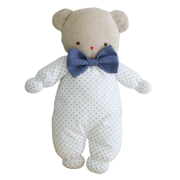 Asleep Awake Blue Spot Small Teddy Bear Toy Doll – Lovely Bears