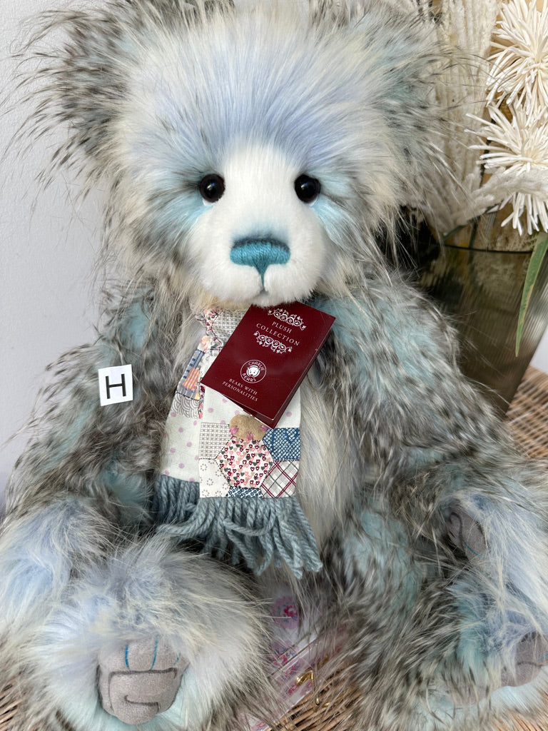 Gina Charlie Bears Large Plush Plue & Grey Collectable Teddy Bear ...
