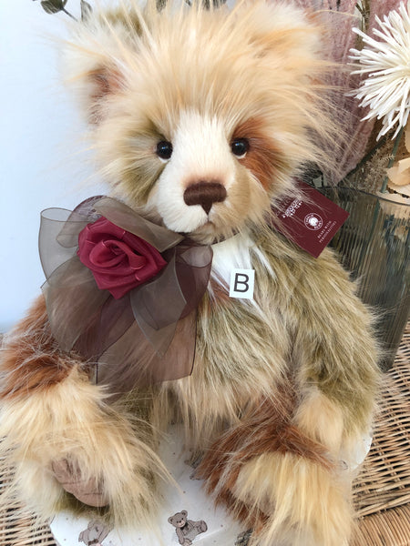 Erica Charlie Bears Large Honey coloured Plush collectable Teddy Bear ...